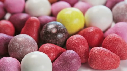 Chewing Gum Different Colors Background Chewing Stock Footage Video ...