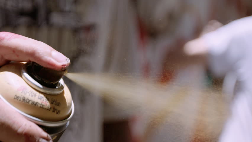 spray-paint-artist-working-on-a-painting image - Free stock photo ...