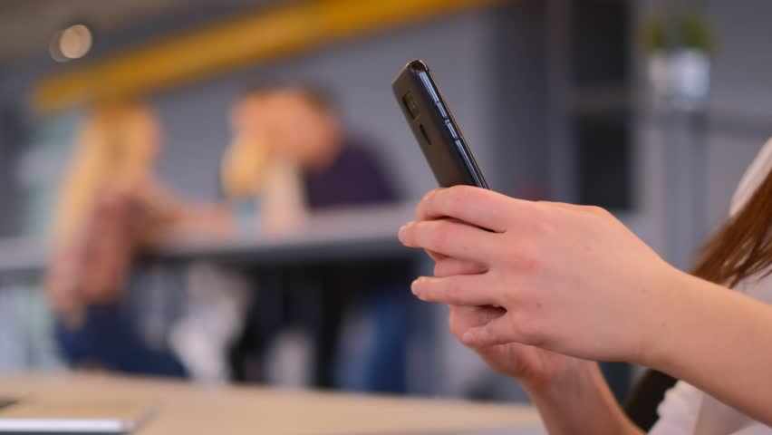 customer using phone payment cafe restaurant Stock Footage Video (100% ...