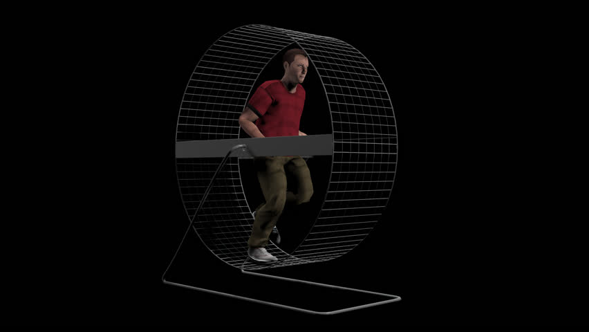 Man in hamster wheel Stock Video Footage - 4K and HD Video Clips ...