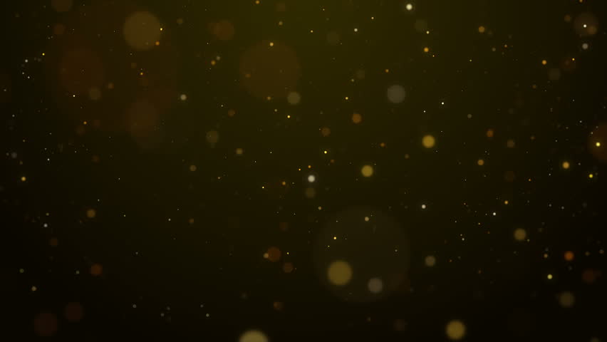 Gold Particles Falling Background Looped Stock Footage Video (100% ...