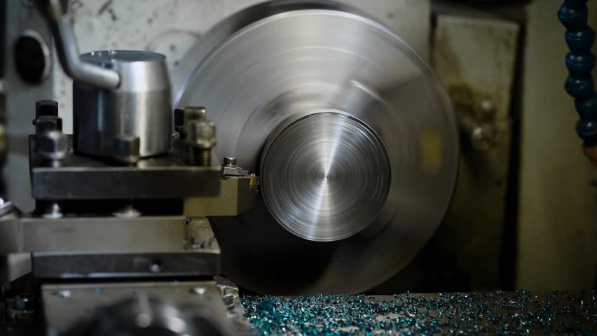 Round Metal Detail is Rotating Stock Footage Video (100% Royalty-free ...