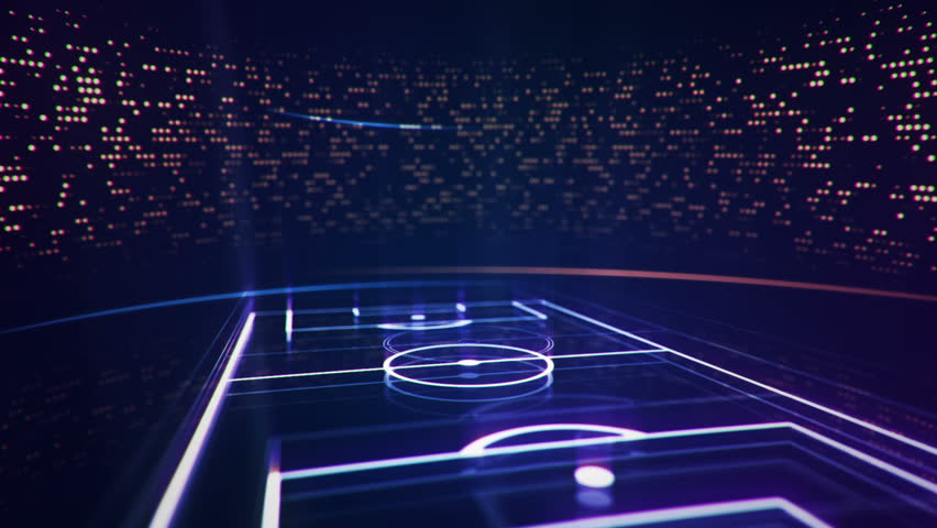 abstract animation drawing soccer field shape Stock Footage Video (100% ...