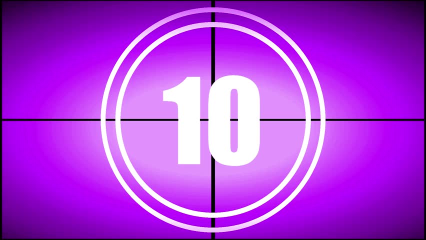 Old Screen Countdown Numbers Animation Stock Footage Video (100% ...
