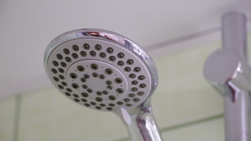 closer look holes shower inside bathroom Stock Footage Video (100% ...