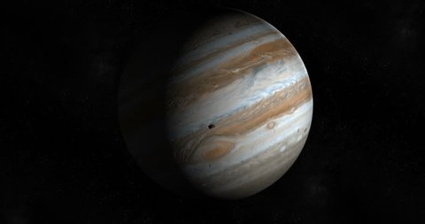 Satellite Amalthea Jupiter V Orbiting Around Stock Footage Video (100% ...