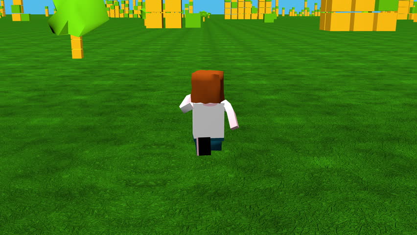 Online Game Character Running Through Stock Footage Video (100% Royalty ...