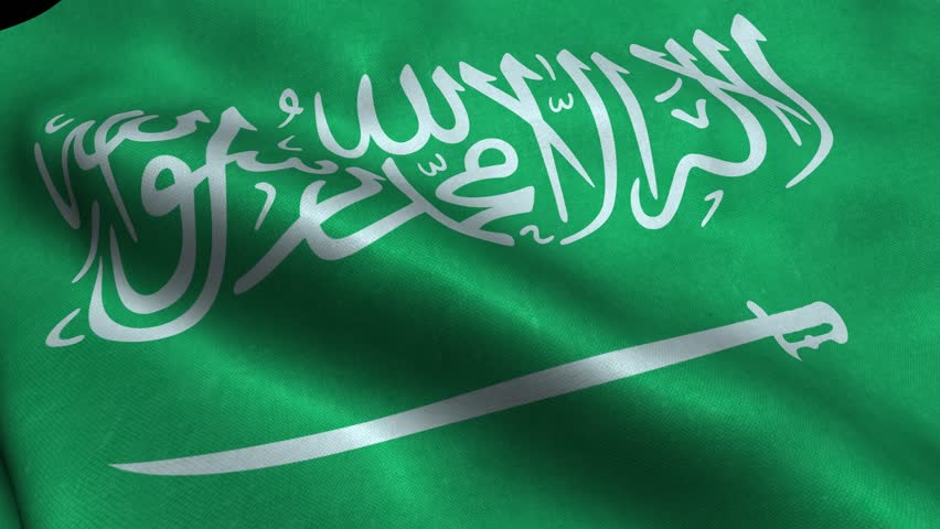 ksa flag waving 3d animation saudi Stock Footage Video (100% Royalty ...