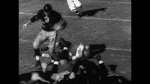 Circa 1960s Flying Wedge Play Used Stock Footage Video (100% Royalty ...