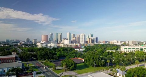 Aerial View Downtown Tampa Stock Footage Video (100% Royalty-free ...