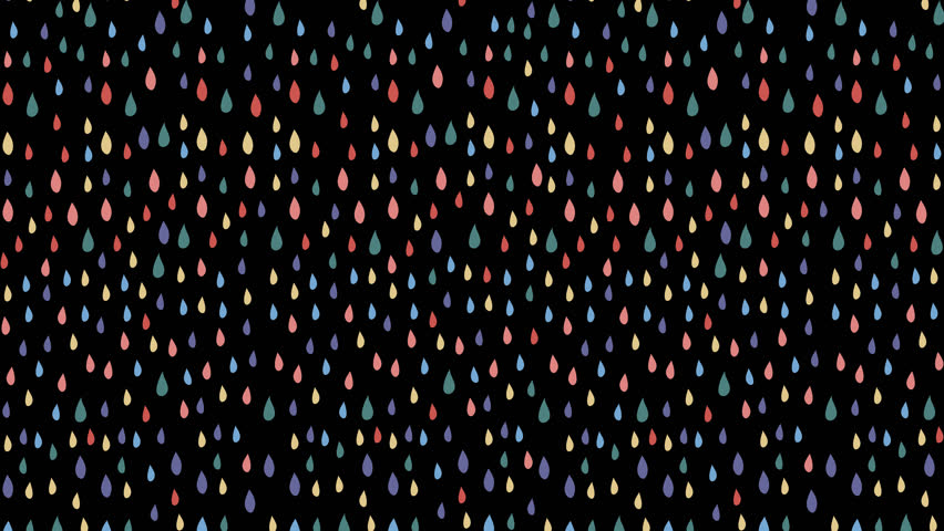 2d Animation Colorful Tears. Hand Stock Footage Video (100% Royalty ...