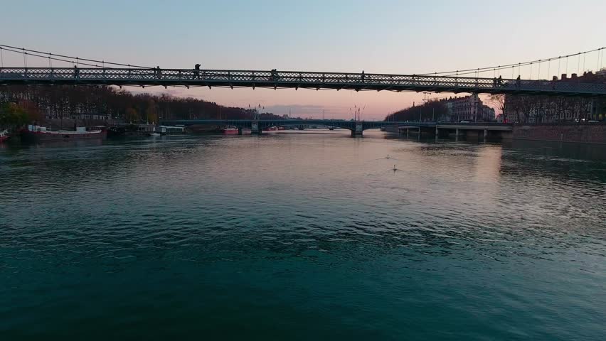 Under the Bridge in Lyon, France image - Free stock photo - Public ...