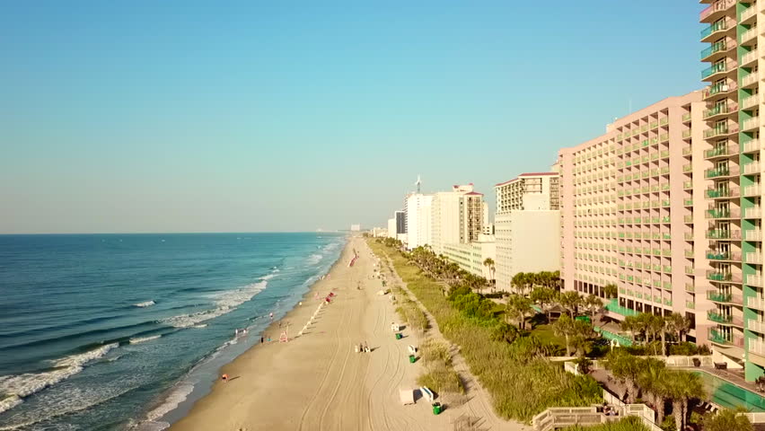 Sunset over Tranquil Waters at Myrtle Beach, South Carolina image ...