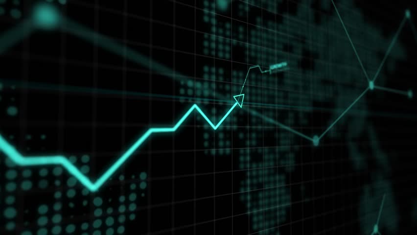 Macro 3d Linear Graph Animation Stock Footage Video (100% Royalty-free ...