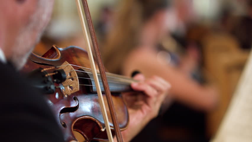 Symphony Orchestra Player is Playing Stock Footage Video (100% Royalty ...