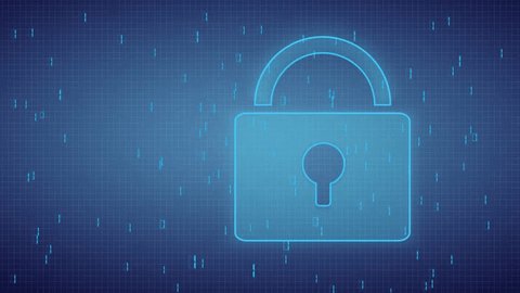 Padlock Set Neon Led Icon Lock Stock Footage Video (100% Royalty-free ...