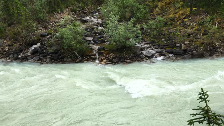 Saskatchewan River Cutting through the landscape image - Free stock ...