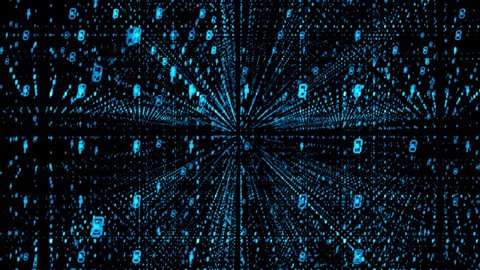 Source Codes Cyberspace On Black Background Stock Footage Video (100% ...