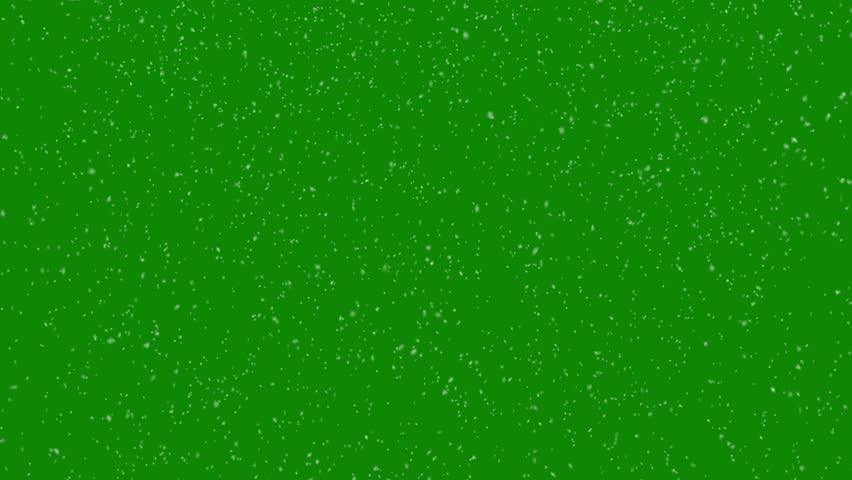 realistic snow falling front green screen Stock Footage Video (100% ...