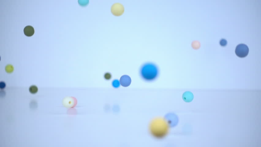 colorful beads falling on floor slow Stock Footage Video (100% Royalty ...