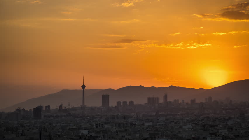 beautiful 4k timelapse tehrancapital iran cityscape Stock Footage Video ...