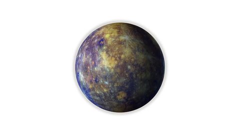 Mercury Rotating Mercury Spinning Full Rotation Stock Footage Video ...