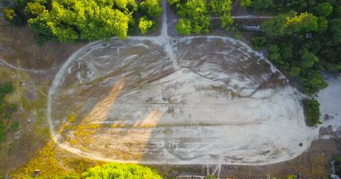 Cenital View Ovaloid Path Stock Footage Video (100% Royalty-free ...