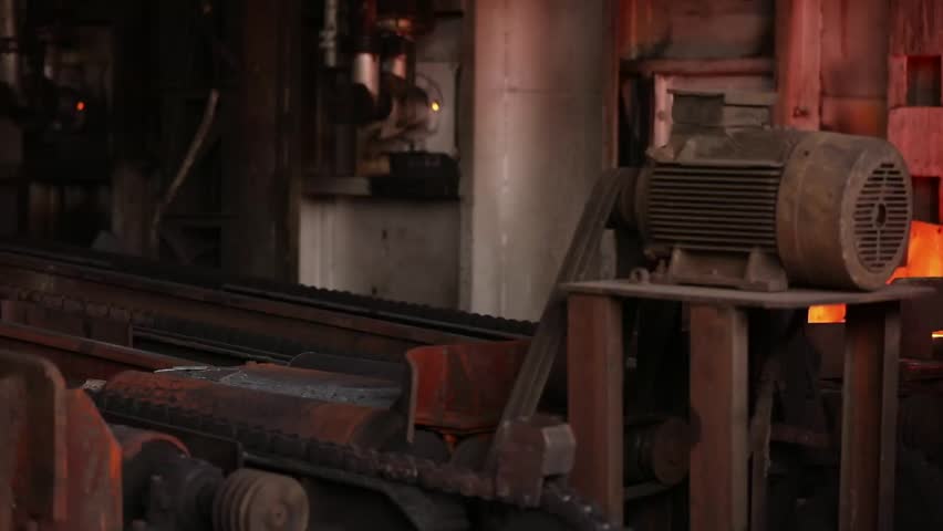 Steel Bar Rolling Mill Iron Stock Footage Video (100% Royalty-free ...