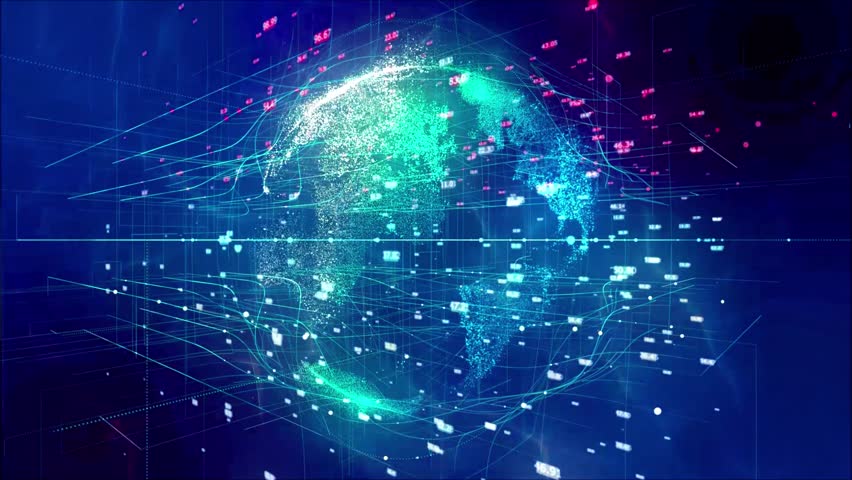 Digital Technology Plexus Lines Background Spectacular Stock Footage ...