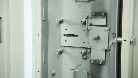 Check Locking Mechanism Safe Mechanism Checked Stock Footage Video (100 ...