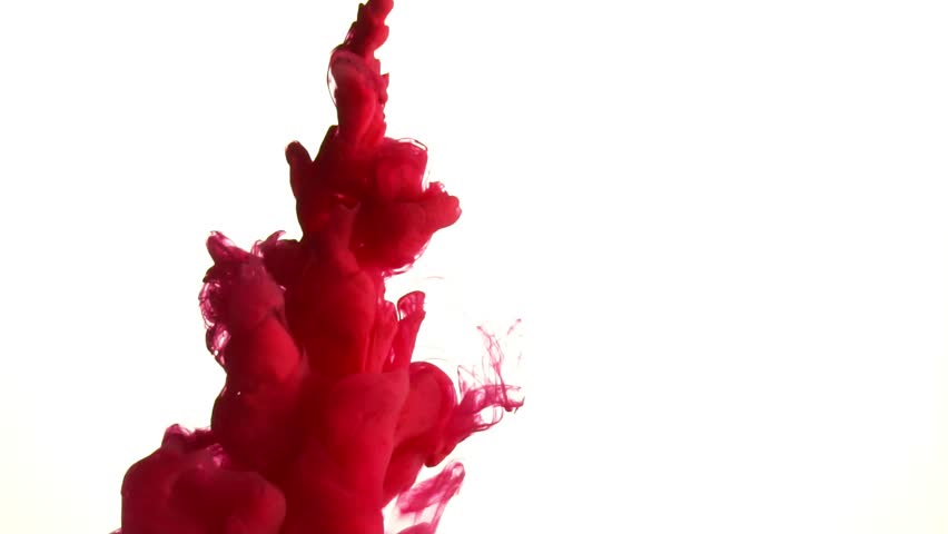 Red Ink Splash in Water Stock Footage Video (100% Royalty-free ...