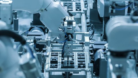 Automated Machine Smartphone Assembly Line Can Stock Footage Video (100 ...