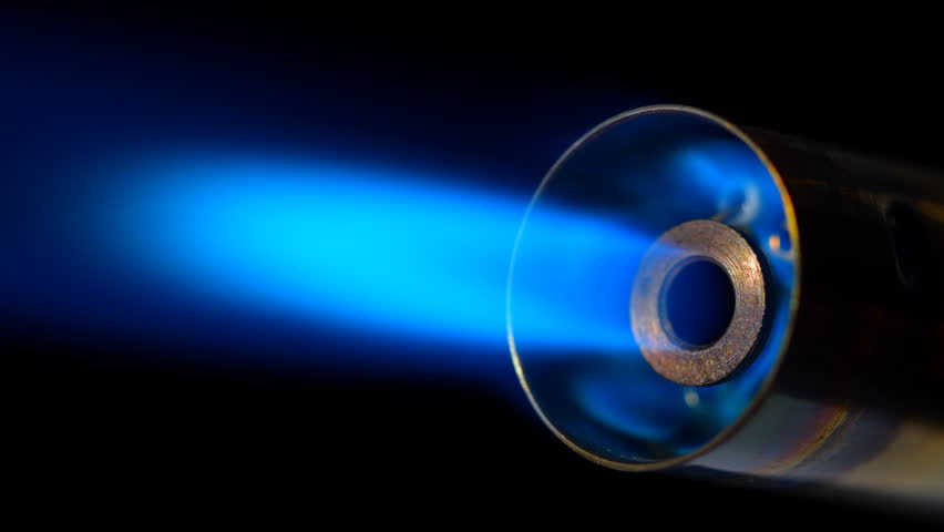 End Blowtorch Blue Flame Shooting Out Stock Footage Video (100% Royalty ...