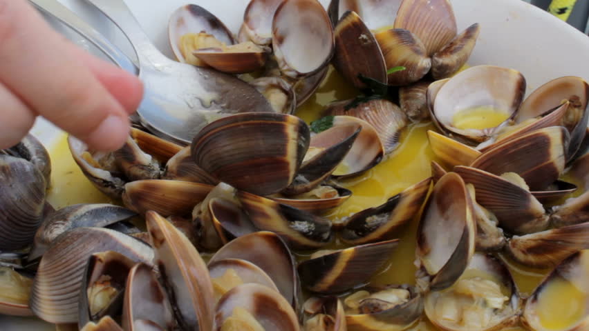 woman eating clams hands Stock Footage Video (100% Royalty-free ...