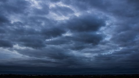 time lapse dark rumbling storm clouds Stock Footage Video (100% Royalty ...