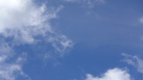 time lapse beautiful blue sky clouds Stock Footage Video (100% Royalty ...
