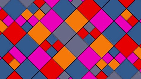 Animated Abstract Background Colorful Square Checks Stock Footage Video ...