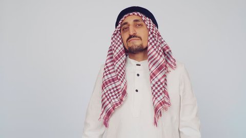 Profile Portrait Arab Saudi Emirates Man Stock Photo (Edit Now) 201457265