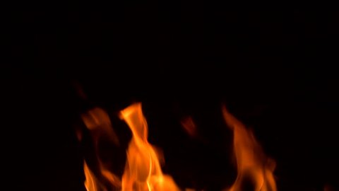 Fire Burning Dark Stock Footage Video (100% Royalty-free) 1017265951 ...