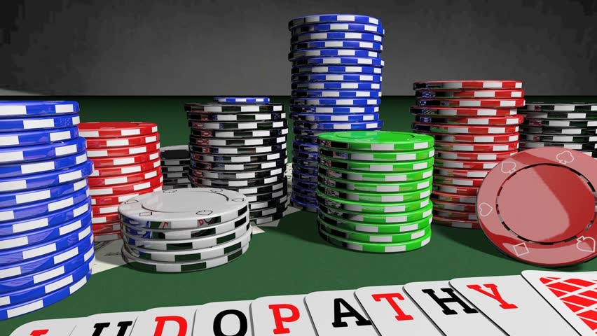 art concept problem gambling ludomania addiction Stock Footage Video ...