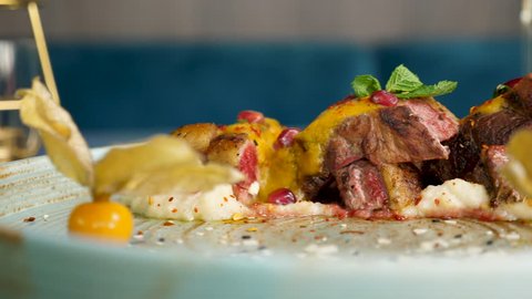 dining table prepared by sea sunset Stock Footage Video (100% Royalty ...