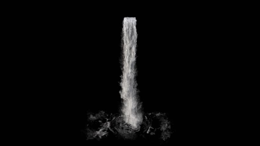 waterfall texture seamless loop 4k isolated Stock Footage Video (100% ...