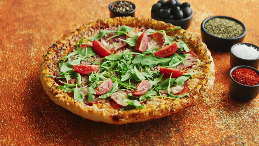 disappearing pizza hands taking all pieces Stock Footage Video (100% ...