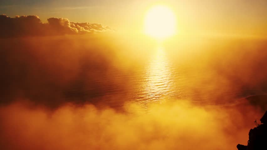 beautiful warm sunset reflections on water Stock Footage Video (100% ...