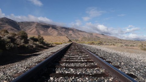 Clouds Sky Time Lapse Over Rail Stock Footage Video (100% Royalty-free ...