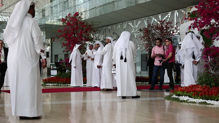 qatar doha march 20 2018 people Stock Footage Video (100% Royalty-free ...