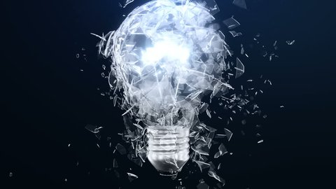 Explosion Incandescent Lamp Ligh Bulb Small Stock Footage Video (100% ...