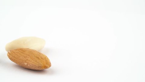 Half Frame Three Types Almond Nuts Stock Footage Video (100% Royalty ...