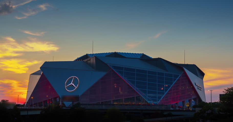 Mercedes Benz Stadium Atlanta Ga Stock Video Footage - 4K and HD Video ...