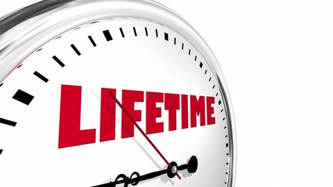 Lifetime Entire Run Long Term Clock Stock Footage Video (100% Royalty ...